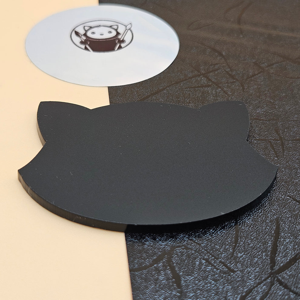Obsidian Black Cast Acrylic Sheet Dual-Finish | Laser Cutting Material ...